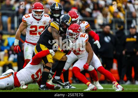 Kansas City Chiefs safety Jaden Hicks celebrates a sack against the ...