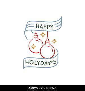 Simple Logo with Holiday cheer icon Stock Vector Image & Art - Alamy