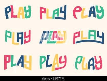 Font design for word games illustration Stock Vector Image & Art - Alamy