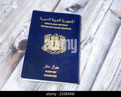 The exterior of the Syrian Arab Republic Passport, The passport of ...