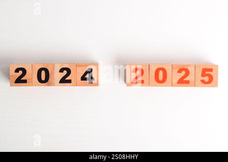 Transitional changes from 2024 to 2025 on white background. Welcome new ...