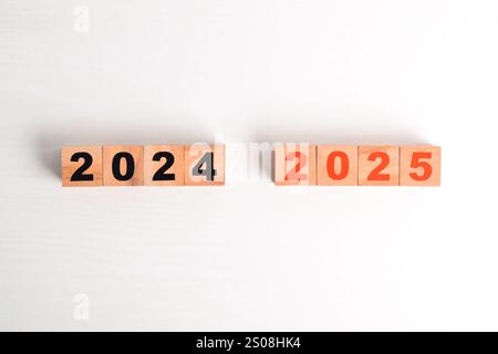 Transitional changes from 2024 to 2025 on white background. Welcome new ...
