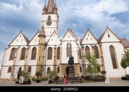 SIBIU (ROMANIA) - The cathedral Evanghelică "Sfânta Maria" (St. Mary’s ...