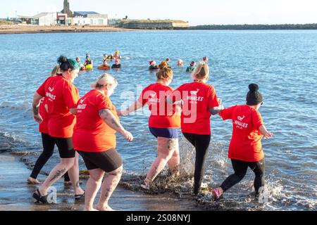 Newbiggin Boxing day dip 2024 Stock Photo - Alamy