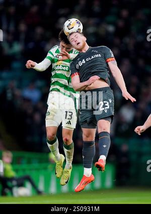 Celtic's Yang Hyun-Jun (left) scores his sides third goal during the ...