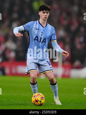Tottenham Hotspur's Archie Gray during a training session at the ...