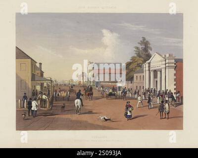 Adelaide, South Australia, from Hindley Street, 1850 Stock Photo - Alamy