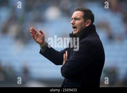 Coventry City head coach Frank Lampard during the Sky Bet Championship ...