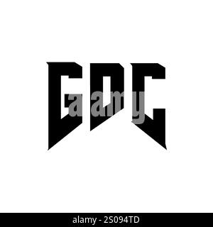 GDC letter logo design for technology company. GDC logo design black ...