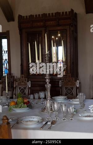 Burg Falkenstein Blick am 11. Oktober 2024 in die Burg Falkenstein bei ...