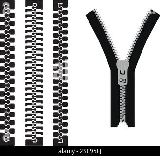 vector zipper, clothing accessory drawing Stock Vector Image & Art - Alamy