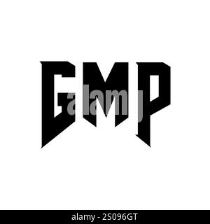 GMP letter logo design for technology company. GMP logo design black ...
