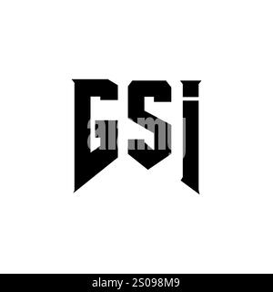 GSI letter logo design for technology company. GSI logo design black ...