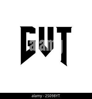 GVT letter logo design for technology company. GVT logo design black ...