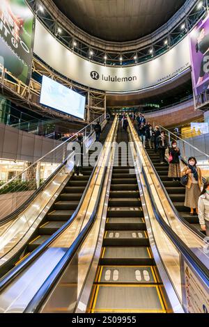 Interior of Core Shopping Centre, mall at downtown Calgary, Alberta ...