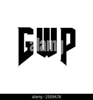 GWP letter logo design for technology company. GWP logo design black ...