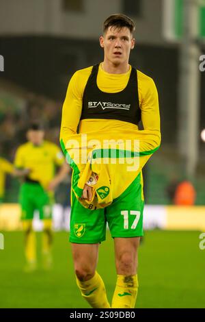 Ante Crnac of Norwich City reacts during the Sky Bet Championship match ...