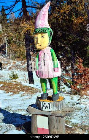 Magrè, Alpe Cimbra, Trentino Alto Adige, Italy. The Vaia dragon. The ...