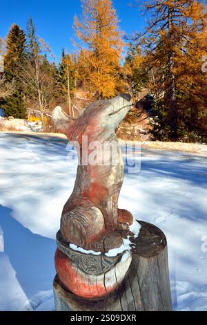 Magrè, Alpe Cimbra, Trentino Alto Adige, Italy. The Vaia dragon. The ...