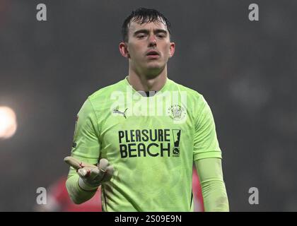 Harry Tyrer of Blackpool during the Sky Bet League 1 match Birmingham ...