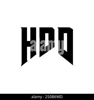 HDD letter logo design for technology company. HDD logo design black ...