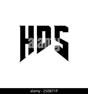 HDS letter logo design for technology company. HDS logo design black ...