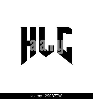 HLC letter logo design for technology company. HLC logo design black ...
