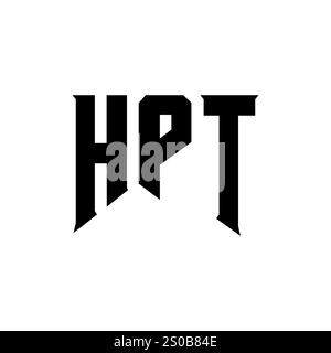HPT letter logo design for technology company. HPT logo design black ...