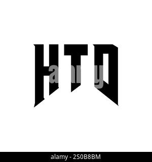 HTD letter logo design for technology company. HTD logo design black ...