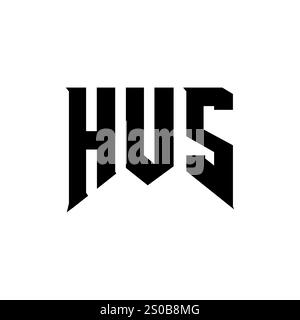 HVS letter logo design for technology company. HVS logo design black ...