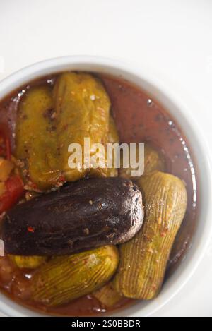 Stuffed zucchini, Middle Eastern style. Kousa Mahshi Lebanese Stuffed ...