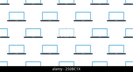 Lots of Simple Minimalist Laptops - Seamless Pattern Background Design ...