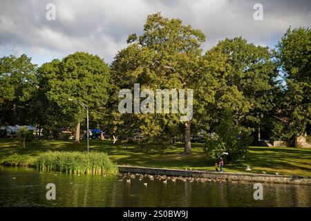 Deering Oaks Park in Portland, Maine, is an expansive green space that ...
