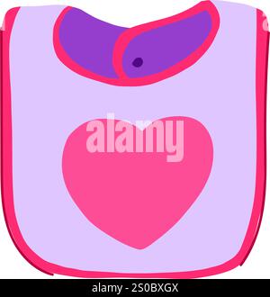 baby burp cloths cartoon vector illustration Stock Vector Image & Art ...