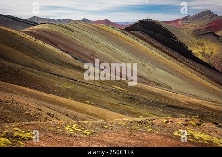 The Palcoyo Mountains in Peru otherwise called the Rainbow Mountains ...