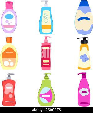mild shampoo baby cartoon. nourishing moisturizing, cleansing soft ...
