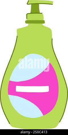 fragrance shampoo baby cartoon vector illustration Stock Vector Image ...