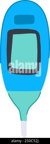 contact thermometer baby cartoon vector illustration Stock Vector Image ...