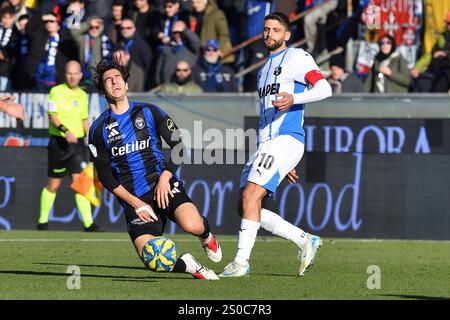 Domenico Berardi (Sassuolo) Samuele Angori (Pisa) during Pisa SC vs US ...