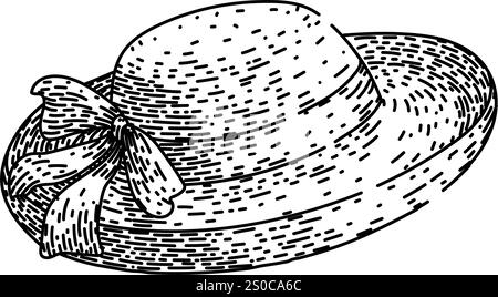 protection sunhat sketch hand drawn vector Stock Vector Image & Art - Alamy