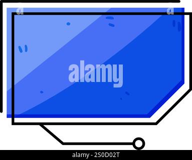 circle callout shapes cartoon. hexagon triangle, banner label, badge ...