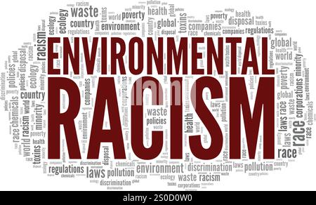 Environmental Racism word cloud conceptual design isolated on white ...
