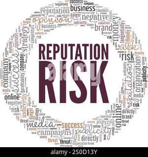 Reputation Risk word cloud conceptual design isolated on white ...
