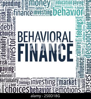 Behavioral Finance word cloud conceptual design isolated on white ...
