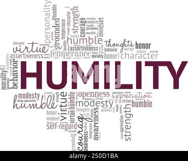 Humility word cloud concept. Vector illustration Stock Vector Image ...
