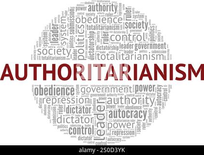 Autocracy word cloud conceptual design isolated on white background ...