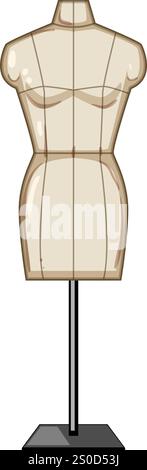 alteration mannequin tailor cartoon. stitching needle, thread hem, seam ...