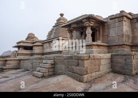 Hemakuta Hill Temple Complex, Hampi. India Stock Photo - Alamy