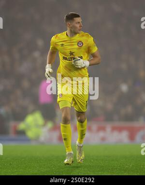 Brentford goalkeeper Hakon Rafn Valdimarsson during the Premier League ...