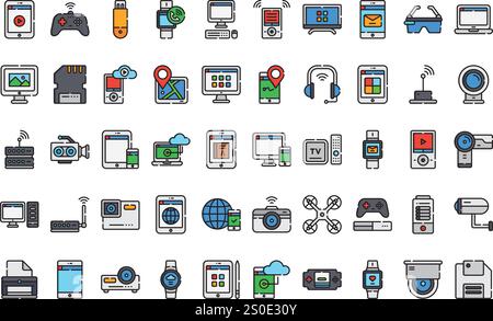Smart devices icons High-Quality Vector Icons Collection with Editable ...